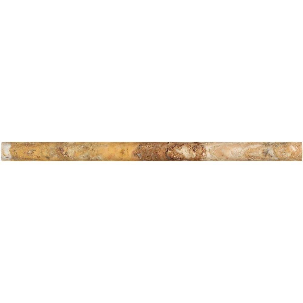 3/4 x 12 Honed Scabos Travertine Bullnose Liner – amanosstone