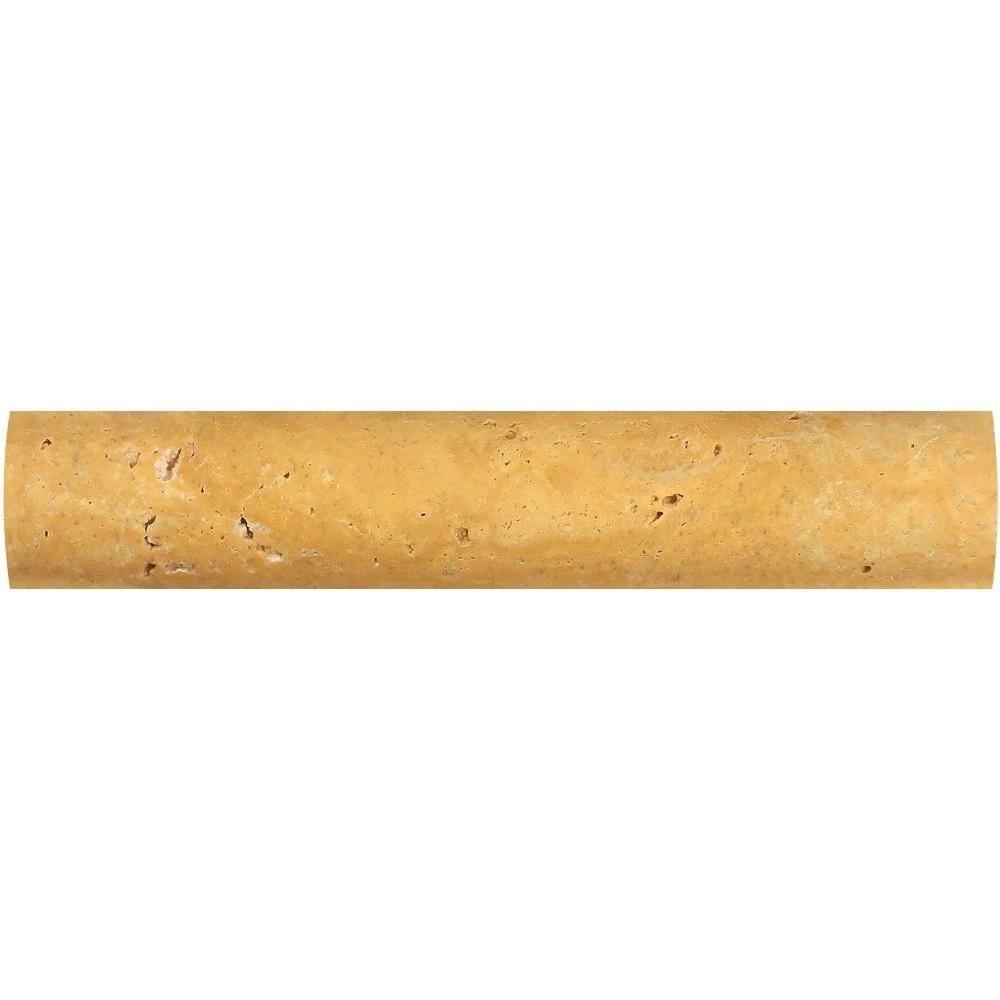 1 x 6 Honed Gold Travertine Quarter Round Trim – amanosstone